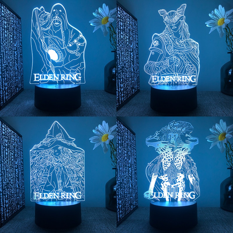 Elden Ring 3d Led Lamp For Bedroom Manga Led Lamp - Elden Ring Shop